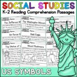 American Symbols Social Studies Reading Comprehension Passages K-2 ...