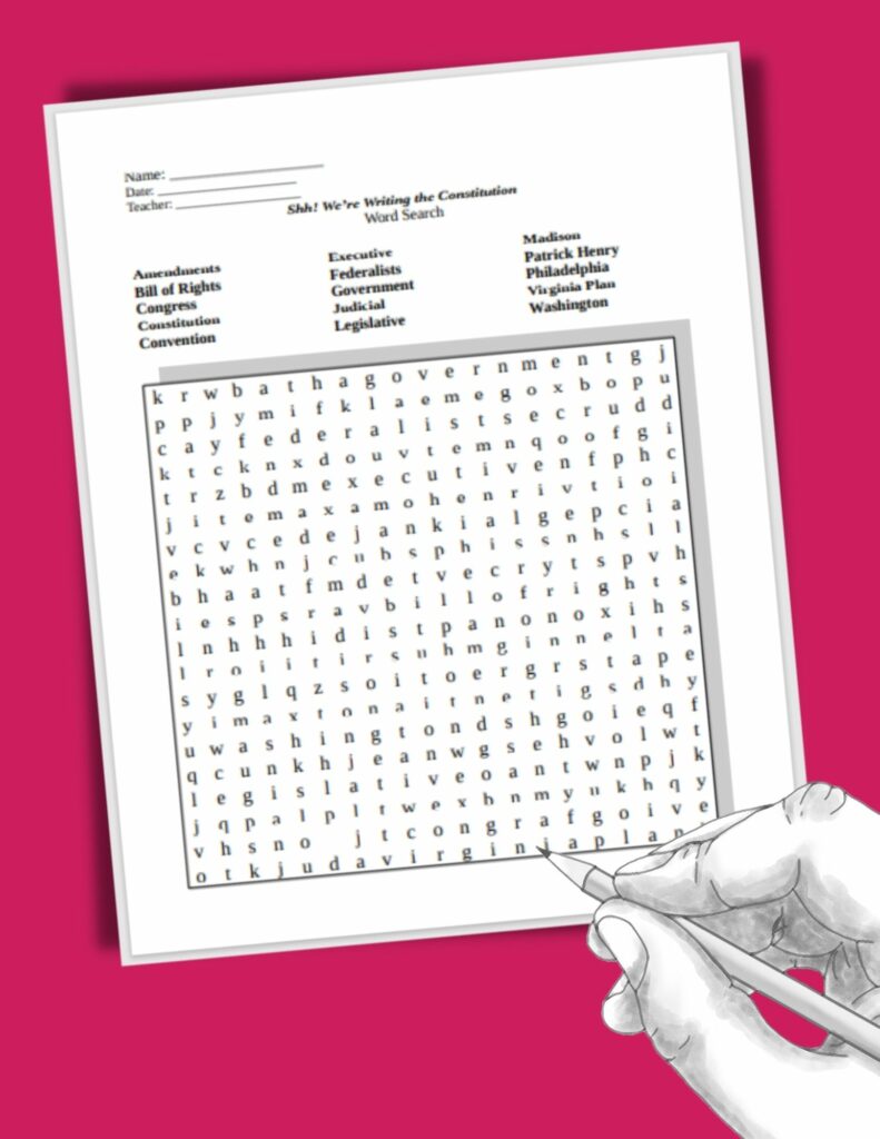 Shh We're Writing the Constitution by Jean Fritz: worksheets - Made By ...