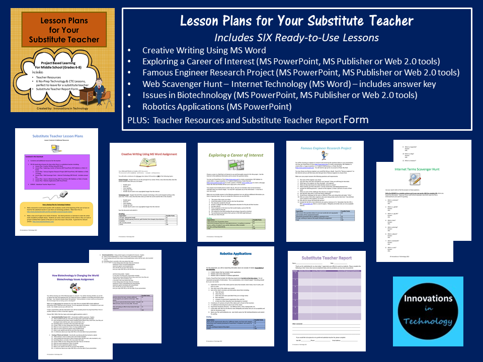 Lesson Plans for Your Substitute Teacher | Made By Teachers