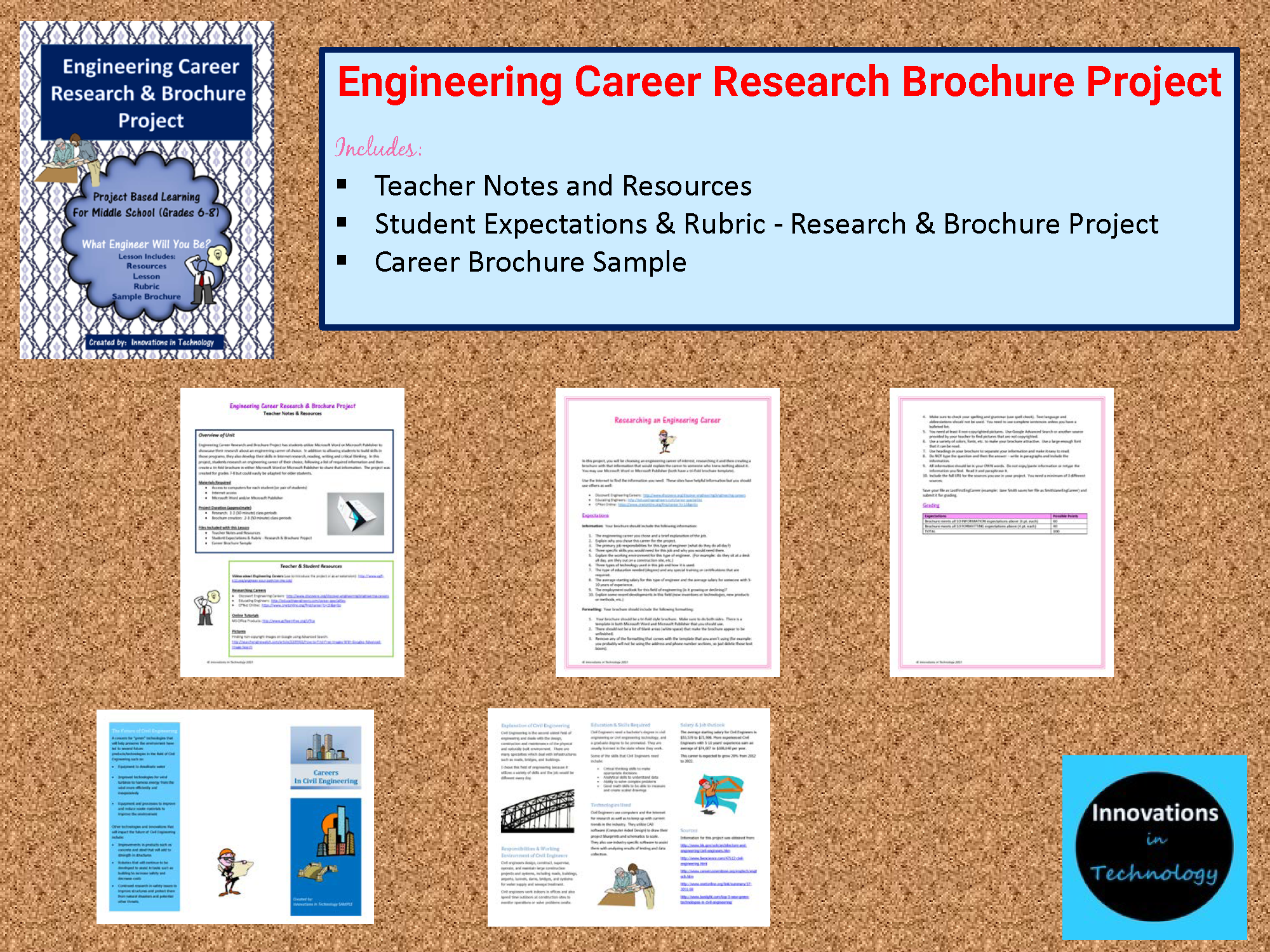 Engineering Career Research and Brochure Project - Made By Teachers