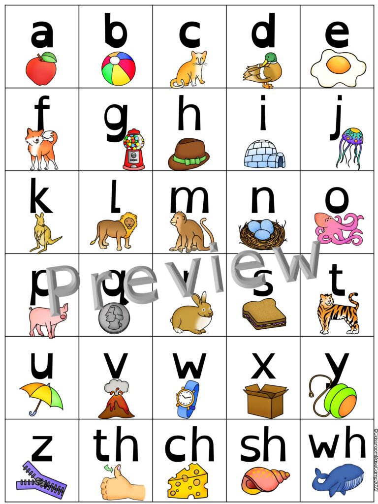 Alphabet Flash Cards - Orton Gillingham | Made By Teachers