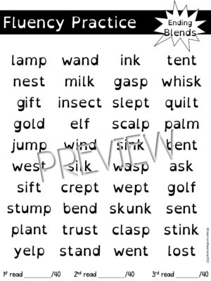 Ending Blends Worksheets / Orton Gillingham Activities | Made By Teachers