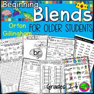 Ending Blends Worksheets / Orton Gillingham Activities | Made By Teachers