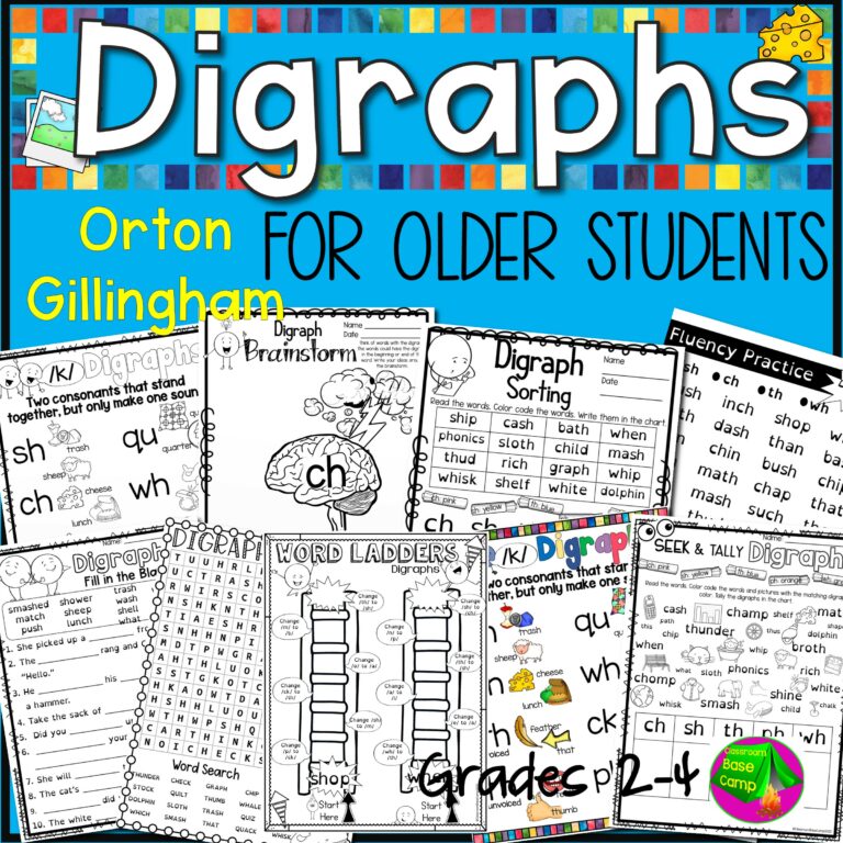 Digraphs - Orton Gillingham Digraph Worksheets | Made By Teachers