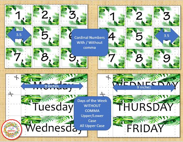 Daily Flip Calendar 2022 to 2051 Tropical Theme | Made By Teachers