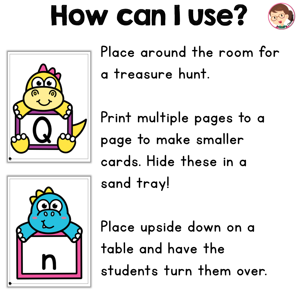 Dinosaurs, Write the Room Alphabet Activities, Letter formation - PreK ...