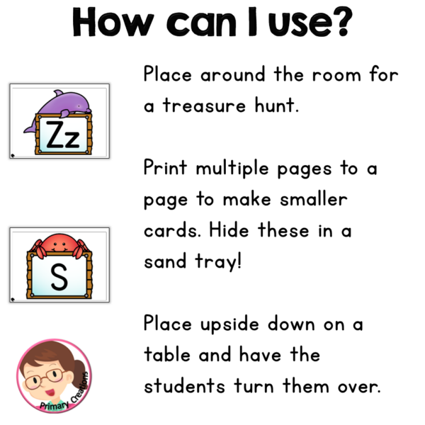 Ocean Animals, Write the Room Alphabet Activities, Letter formation ...