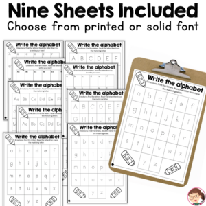 Write the Room Alphabet Activities, Letter formation - PreK, SPED ...