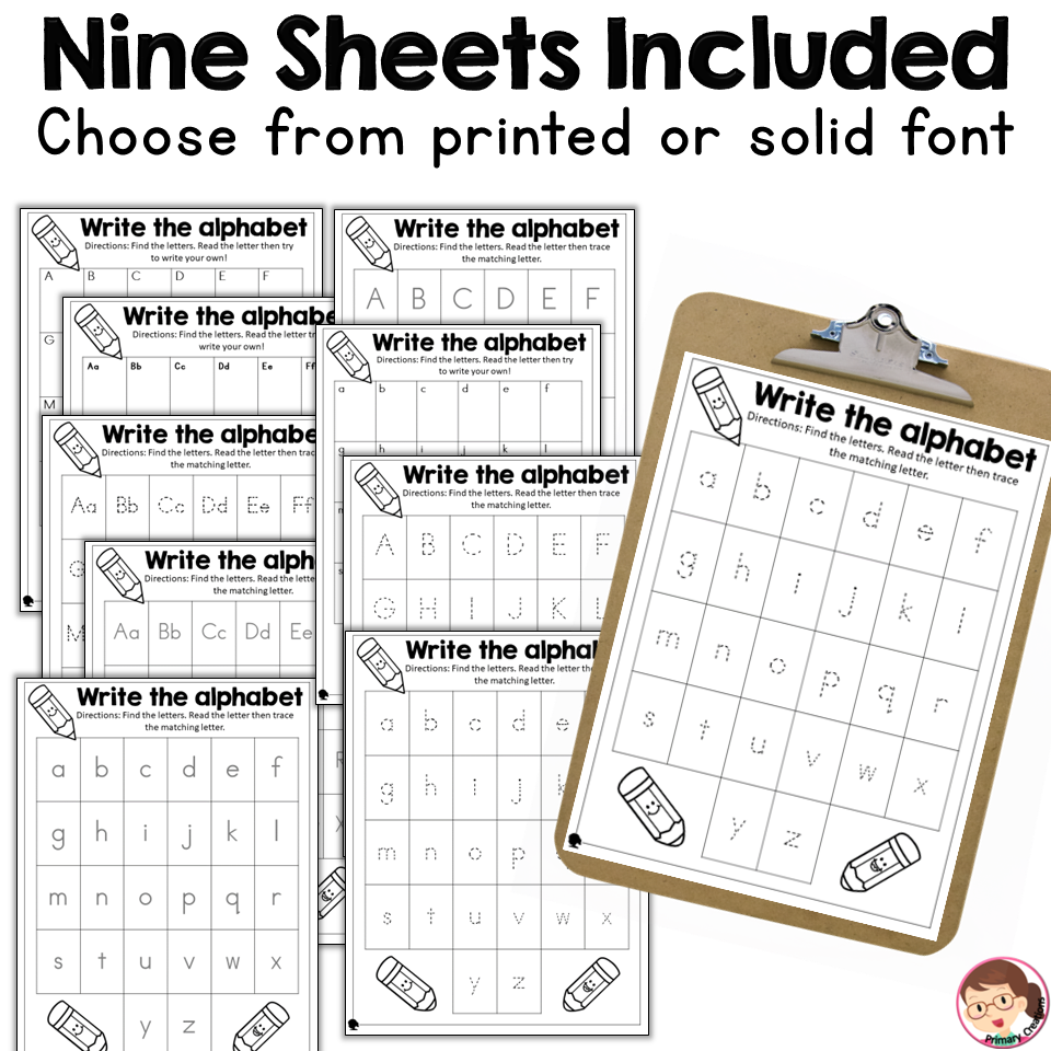 Write the Room Alphabet Activities, Letter formation - PreK, SPED ...