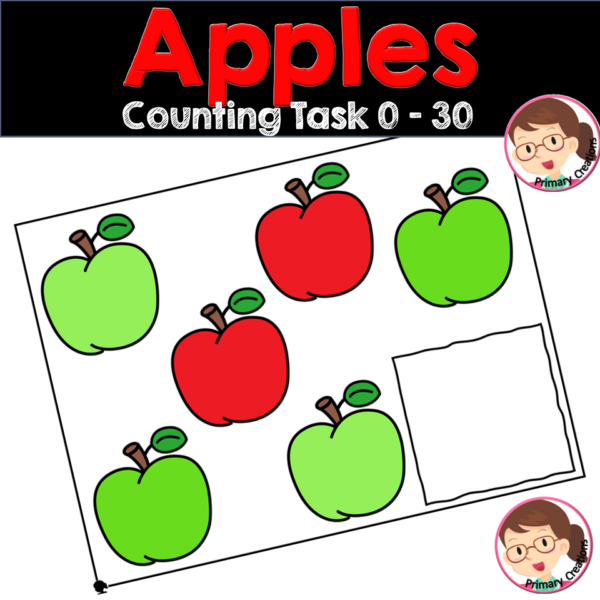 Apple Activities - Counting to 10, Counting to 20, Counting to 30 ...