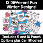 Winter Behavior Punch Cards and Reward Certificates - Made By Teachers