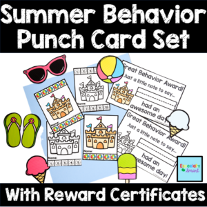 Seasonal Behavior Punch Cards Bundle with Reward Certificates | Made By ...