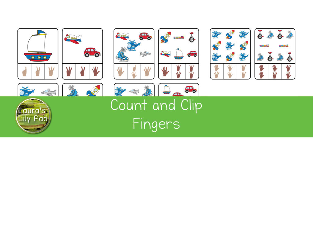 Transportation Count and Clip Cards - Made By Teachers