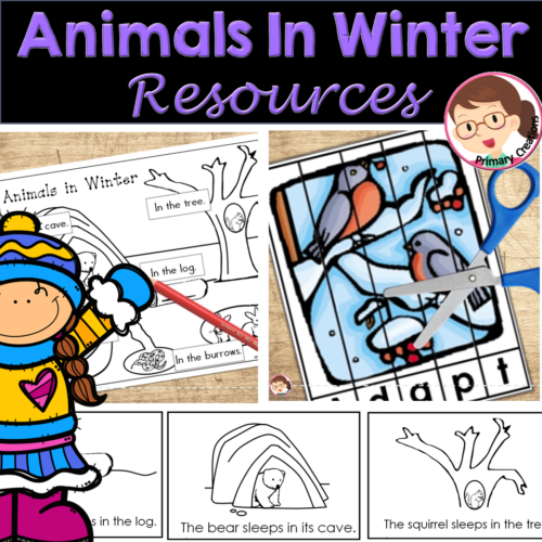 Animals in Winter Preschool and PreK Literacy Activities | Made By Teachers