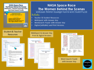 NASA Space Race -Women Behind the Scenes Webquest & Puzzle | Made By ...