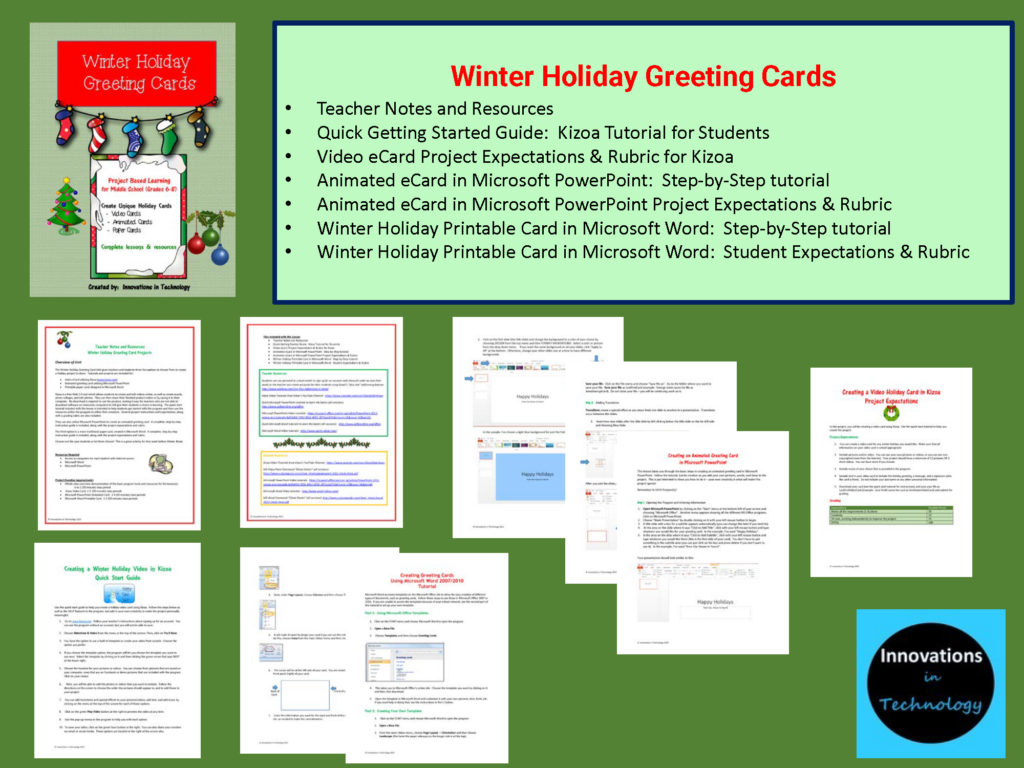 Winter Holiday / Christmas Cards: Video, eCard, Paper | Made By Teachers