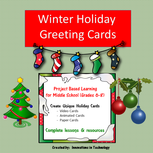 Winter Holiday / Christmas Cards: Video, eCard, Paper | Made By Teachers