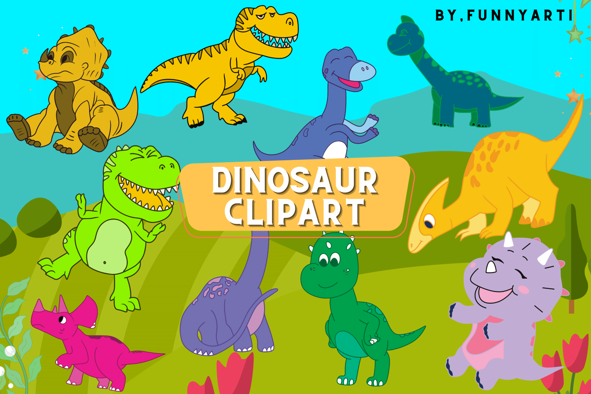 Dinosaur Clipart | Made By Teachers