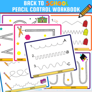 Pencil Control, Working pages for children,Back to school Activity ...