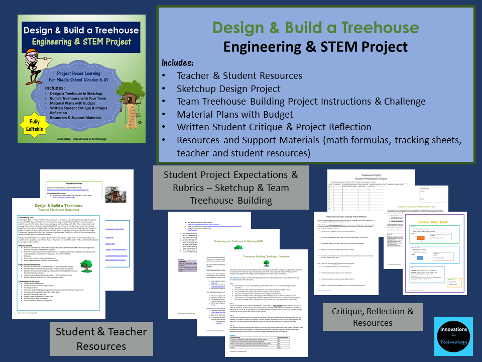 Design & Build a Treehouse - STEM Project - Made By Teachers