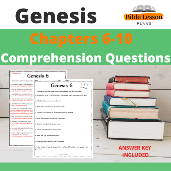 Book of Genesis Questions Chapters 6-10 - Made By Teachers