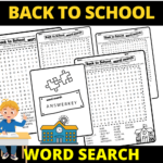Back To School Word Search | Funny School Activities | Made By Teachers