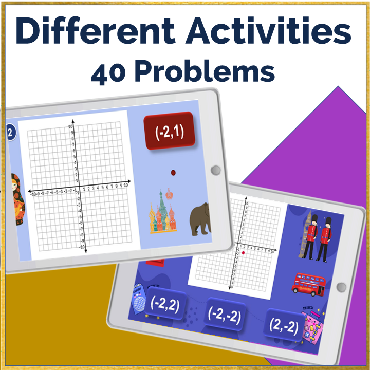 Back to School Coordinate Plane Activity | Math Digital Escape Room ...