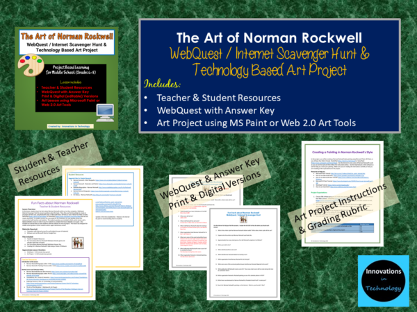 Art of Norman Rockwell – WebQuest & Art Project - Made By Teachers