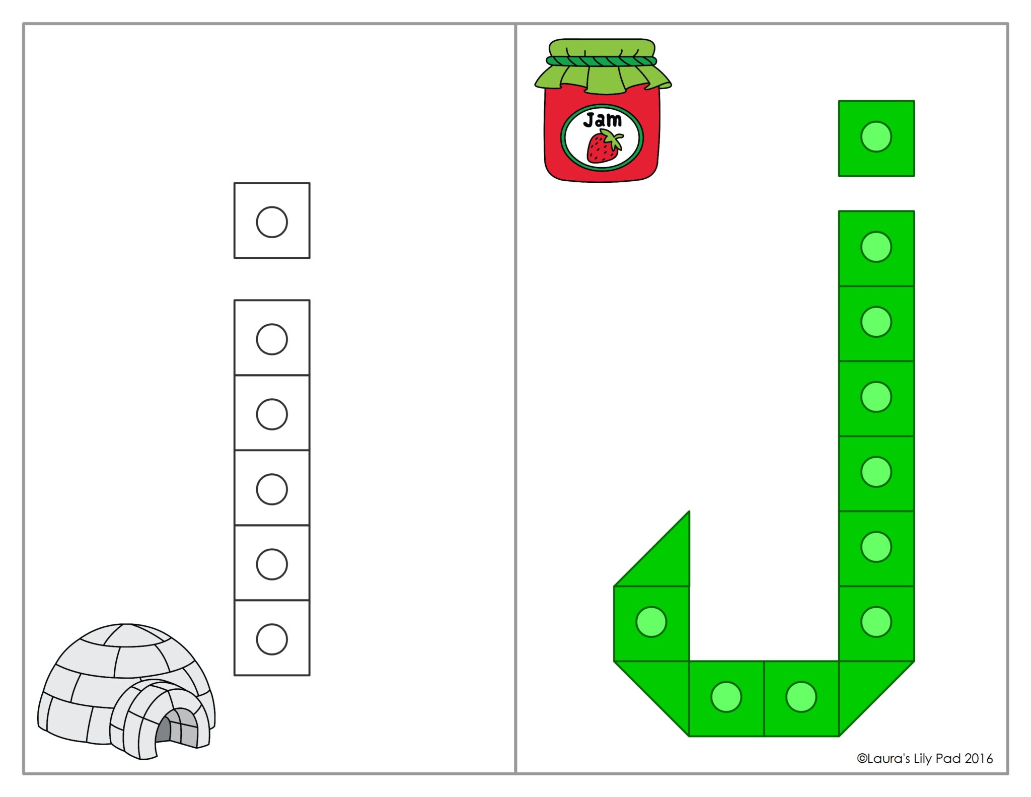Lowercase Alphabet Building Cubes and Triangles - Made By Teachers