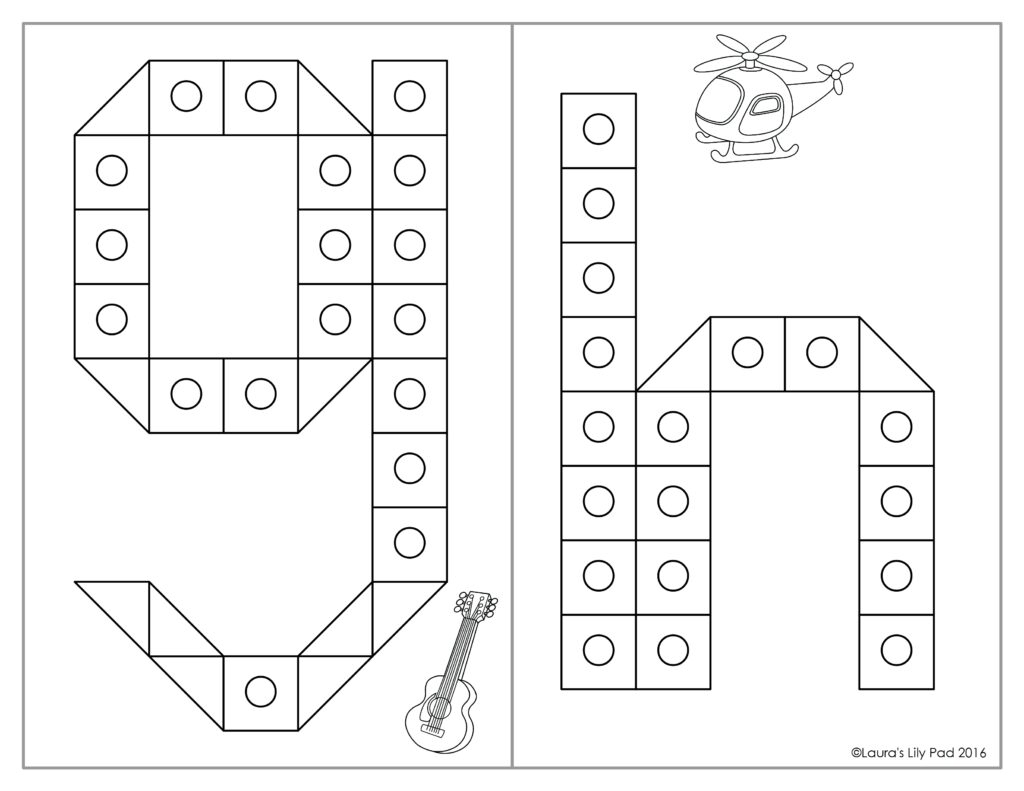 Lowercase Alphabet Building Cubes and Triangles - Made By Teachers