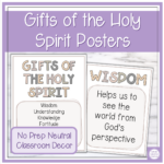 Gifts of the Holy Spirit | Printable | Catholic Classroom Decor - Made ...