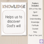 Gifts of the Holy Spirit | Printable | Catholic Classroom Decor - Made ...