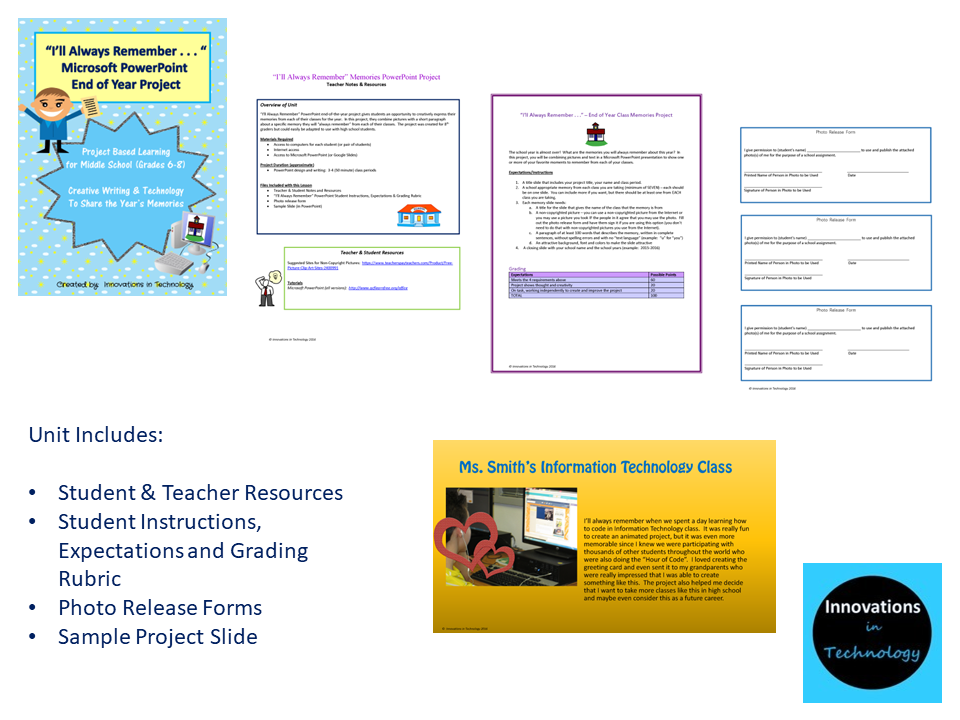 End of the Year PowerPoint Project - I'll Always Remember - Made By ...