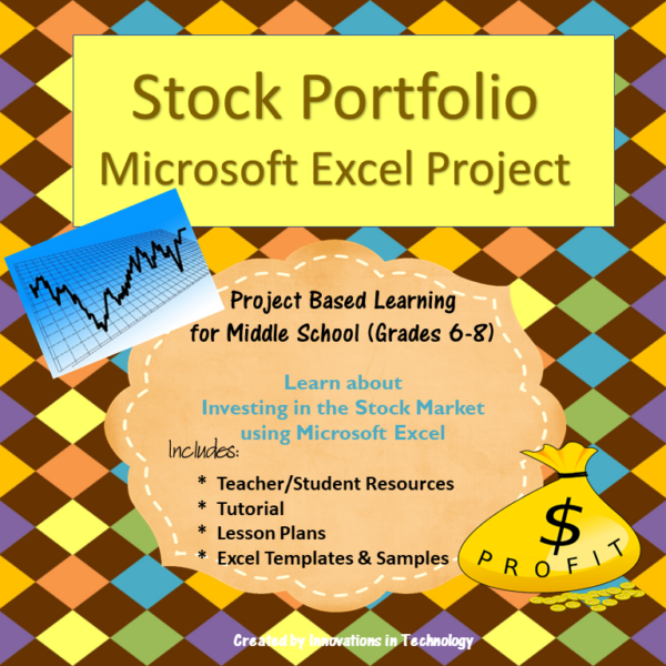 Stock Portfolio in Microsoft Excel - Made By Teachers