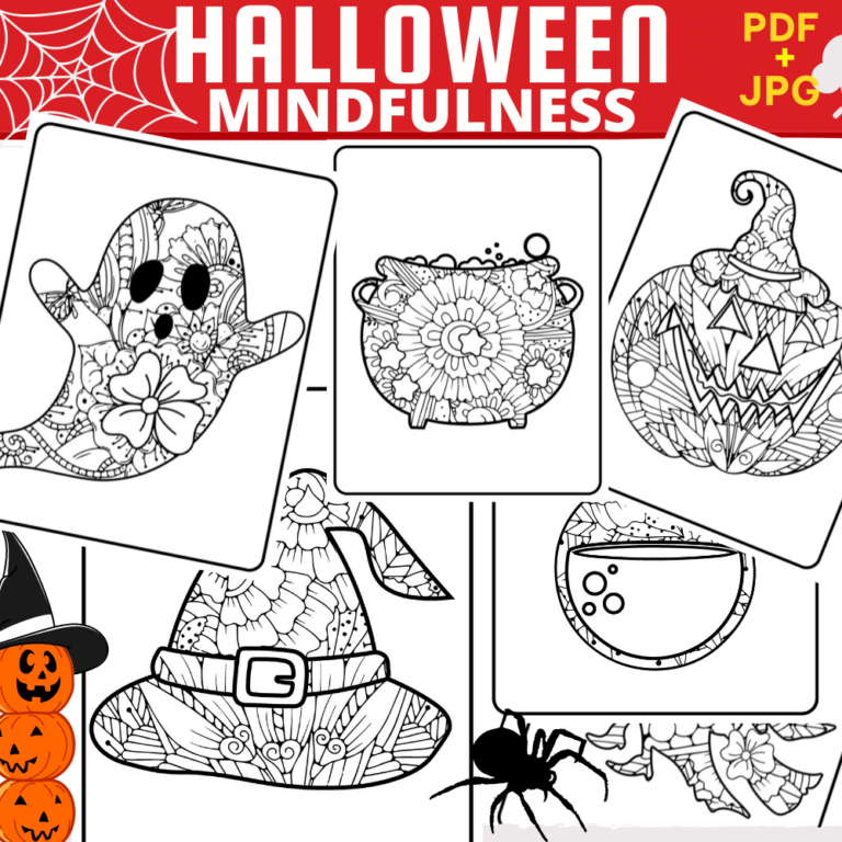 Halloween Mindfulness Coloring Pages | Made By Teachers