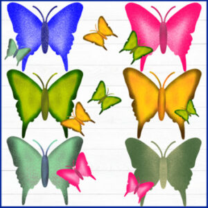 Spring Theme Glitter Butterfly Clip Art Set HQ :) | Made By Teachers