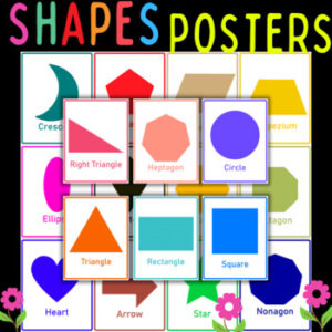 Shapes Posters Decorate and Educate,Posters for Classroom | Made By ...