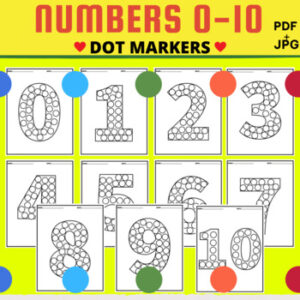 Numbers Bingo Dot Markers 0-10, Bingo Dabber | Made By Teachers