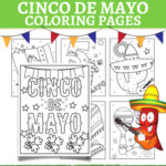 Mexican Fiesta Cinco De Mayo Coloring Pages | Made By Teachers