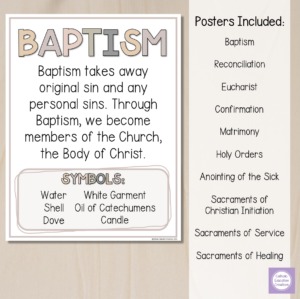 Catholic Education Poster Set BUNDLE | Neutral Color Scheme | Made By ...
