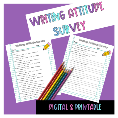 Writing Attitude Survey - Made By Teachers