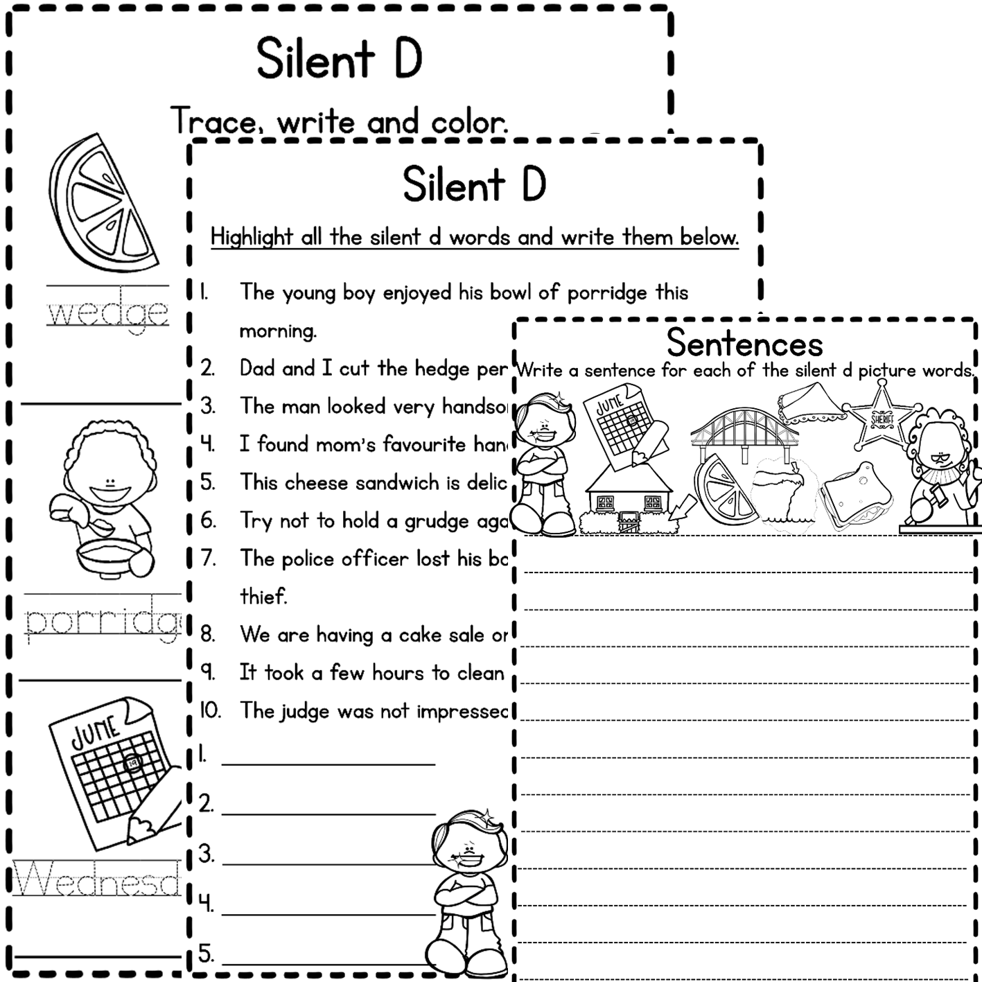 Silent D Worksheets | Made By Teachers
