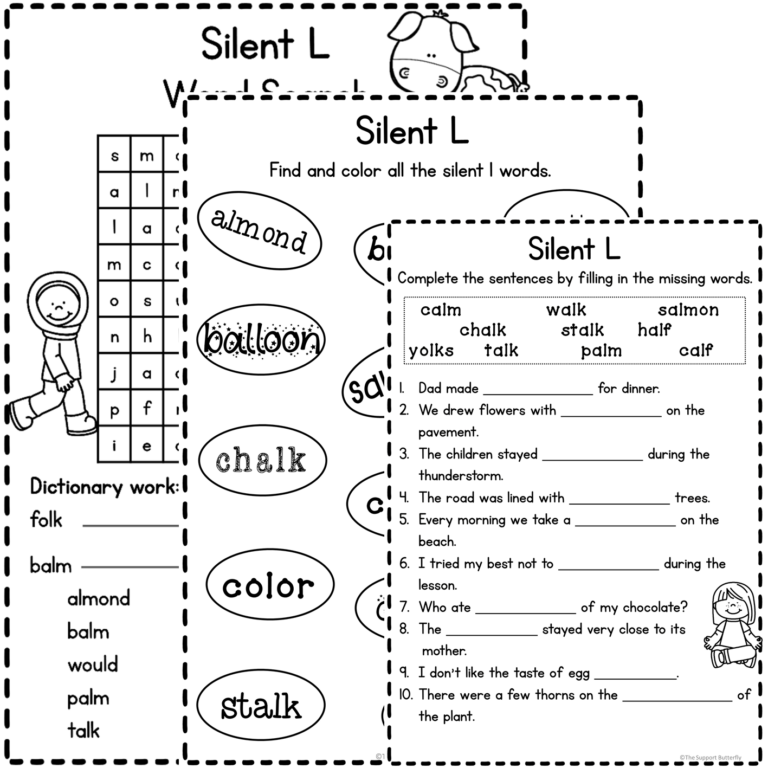 Silent L Worksheets | Made By Teachers