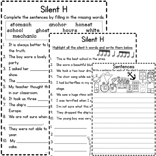 Silent Letter Worksheet Bundle | Made By Teachers