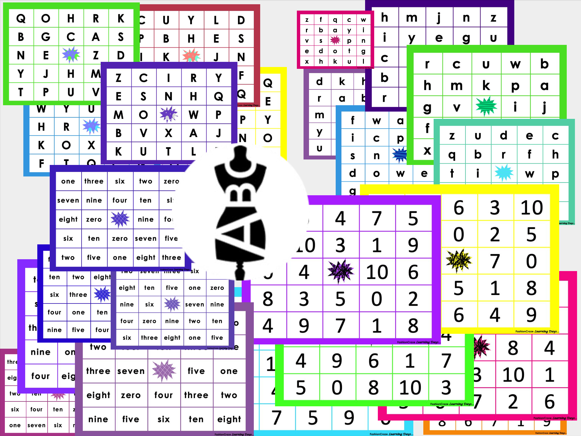 Kindergarten Bingo Letters, Numbers, Shapes, and Colors | Made By Teachers