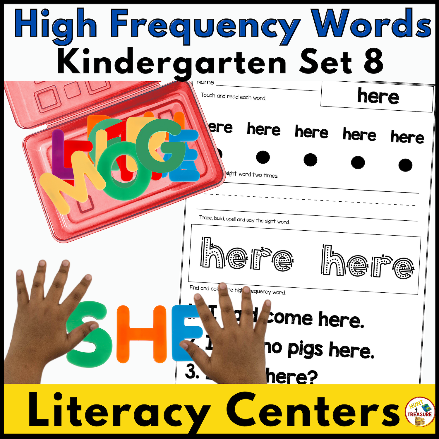 Benchmark Advance High Frequency Word Activities | Kindergarten Unit 8 ...
