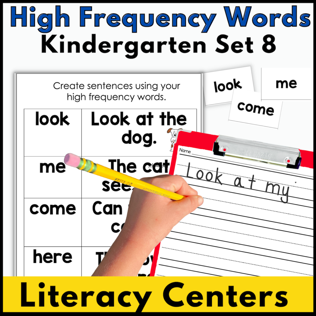 Benchmark Advance High Frequency Word Activities | Kindergarten Unit 8 ...
