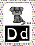 Alphabet Posters and Phonics Charts in Polka Dot Classroom Decor Theme ...