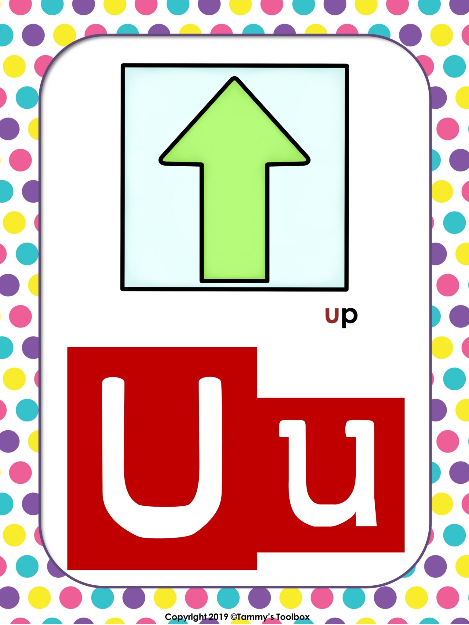 Alphabet Posters and Phonics Charts in Polka Dot Classroom Decor Theme ...