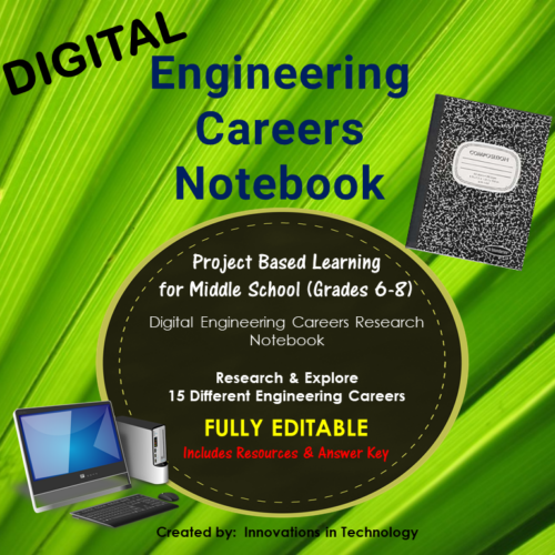 Engineering Careers Research - Digital Notebook | Made By Teachers